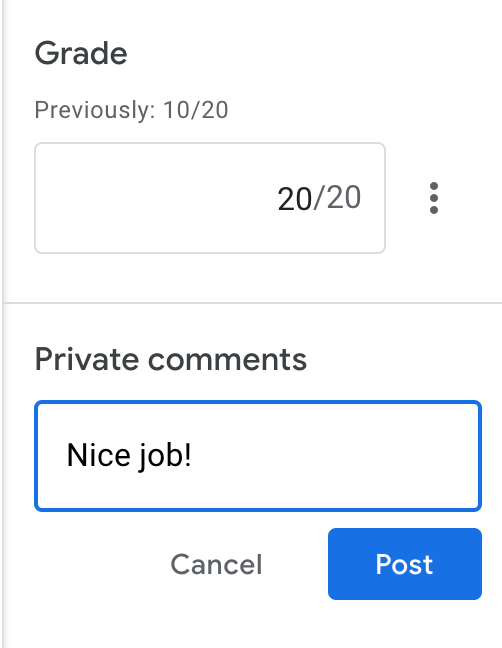 You can click on an individual student document, and leave comments, a ...